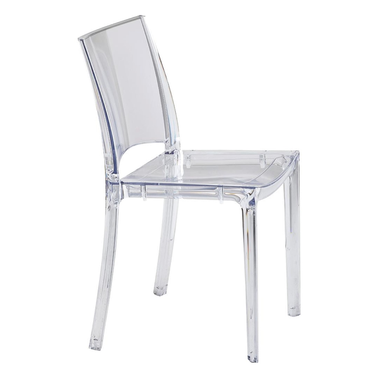 Chaise transparente polycarbonate empilable CARLA - Prosiege